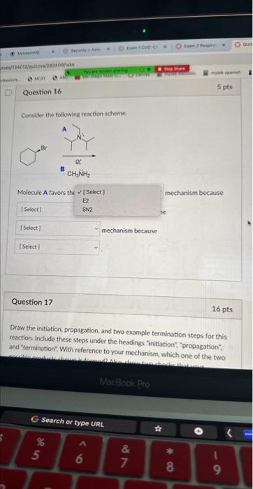 Solved Consider the following reaction scheme. Molecule A | Chegg.com