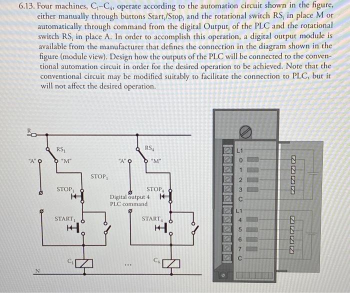 Solved 6.13. Four machines, C1−C4, operate according to the | Chegg.com