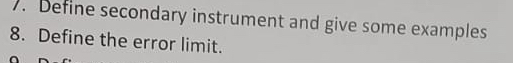 Solved Define secondary instrument and give some examples | Chegg.com