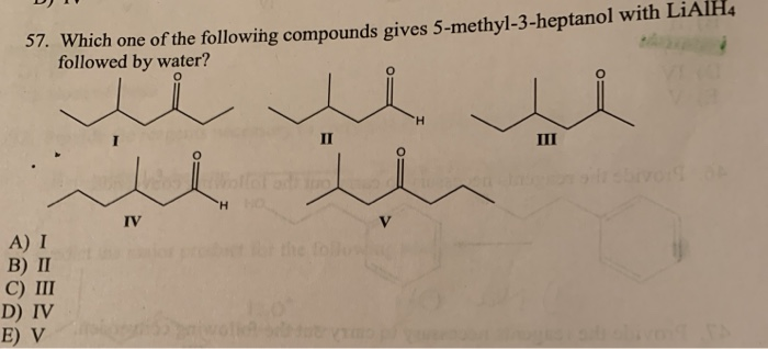 Solved D1 Which one of the following compounds gives | Chegg.com