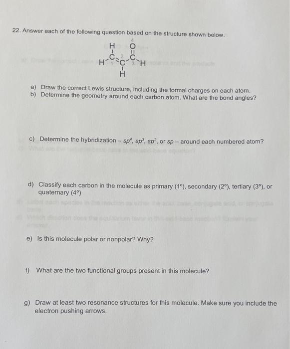 Solved 22. Answer each of the following question based on | Chegg.com