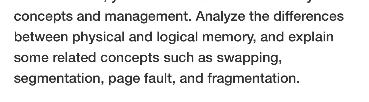 Solved Analyze the differences between physical and logical | Chegg.com