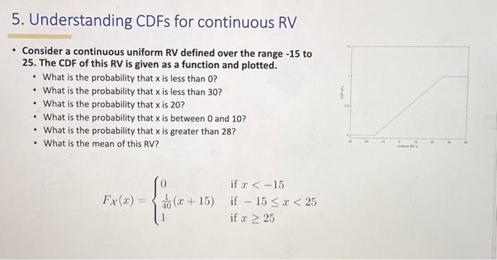 Solved - Consider a continuous uniform RV defined over the | Chegg.com
