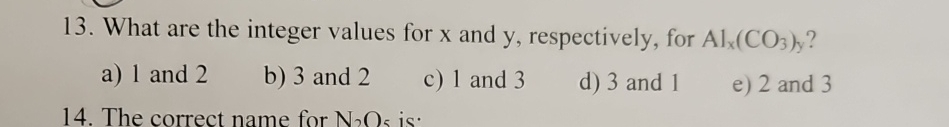 Solved What are the integer values for x ﻿and y, | Chegg.com