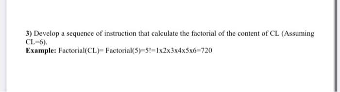 Solved 3) Develop a sequence of instruction that calculate | Chegg.com