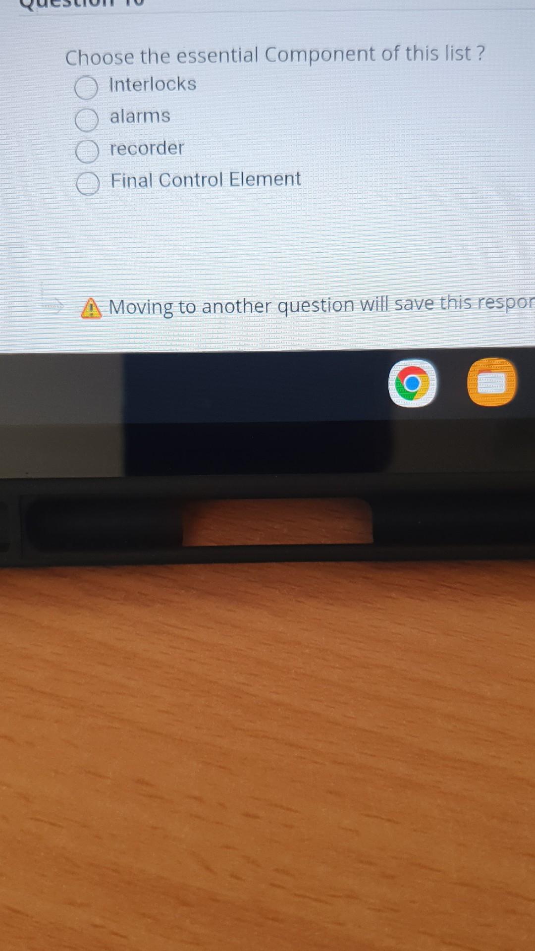Solved Choose the essential Component of this list? | Chegg.com