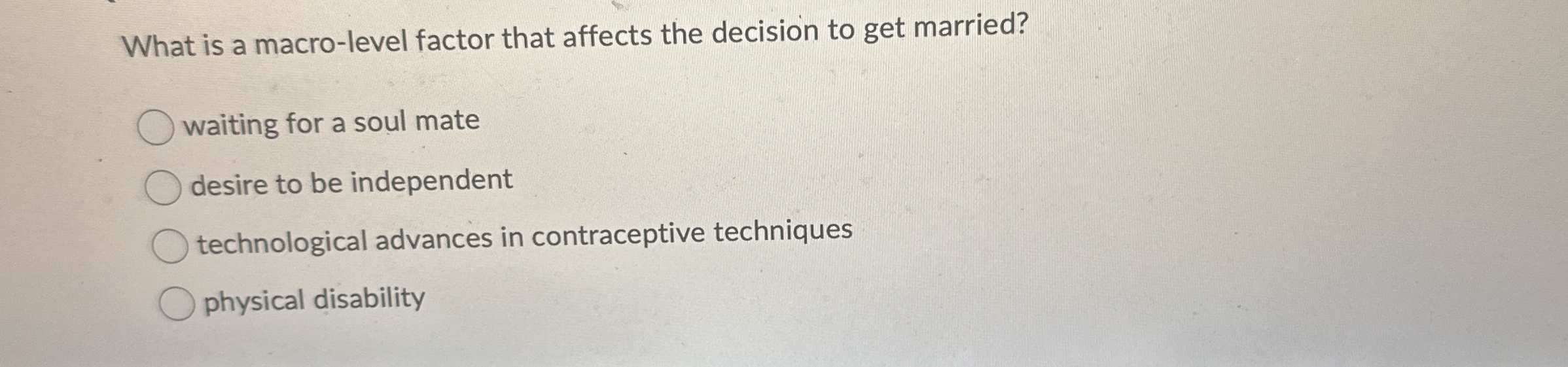 Solved What is a macro-level factor that affects the | Chegg.com