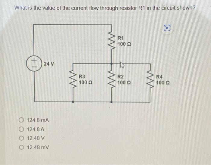 Solved What is the value of the current flow through | Chegg.com