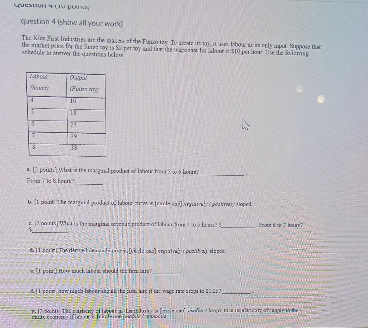 Solved The Kids First Industries are the makers of the Funzo | Chegg.com