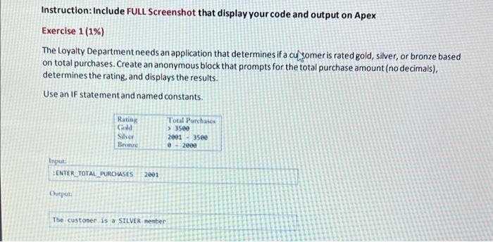 Solved Note Use Apexoracle And Paste Screenshot Also Of 