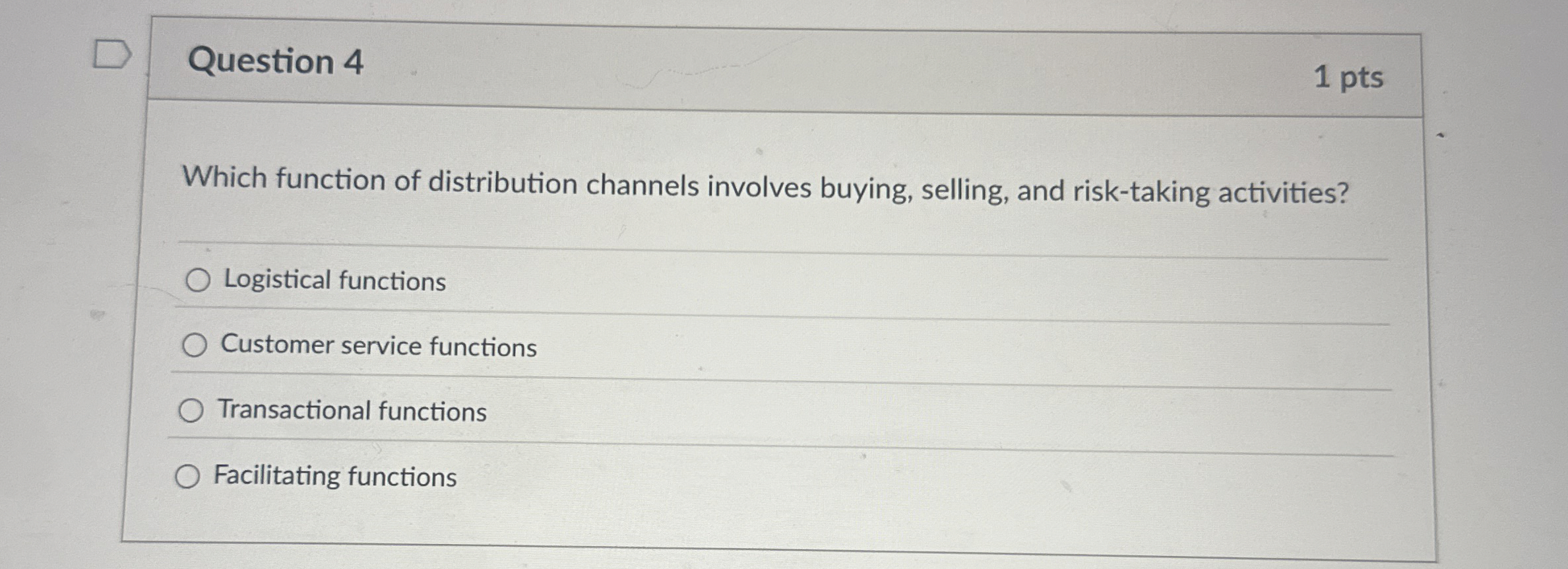 Solved Question 41 ﻿ptsWhich function of distribution | Chegg.com