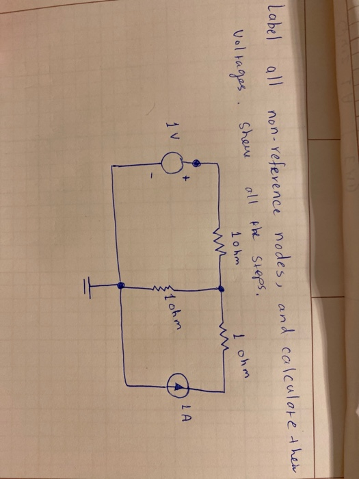 Solved Label all non-reference nodes, and calculate then | Chegg.com