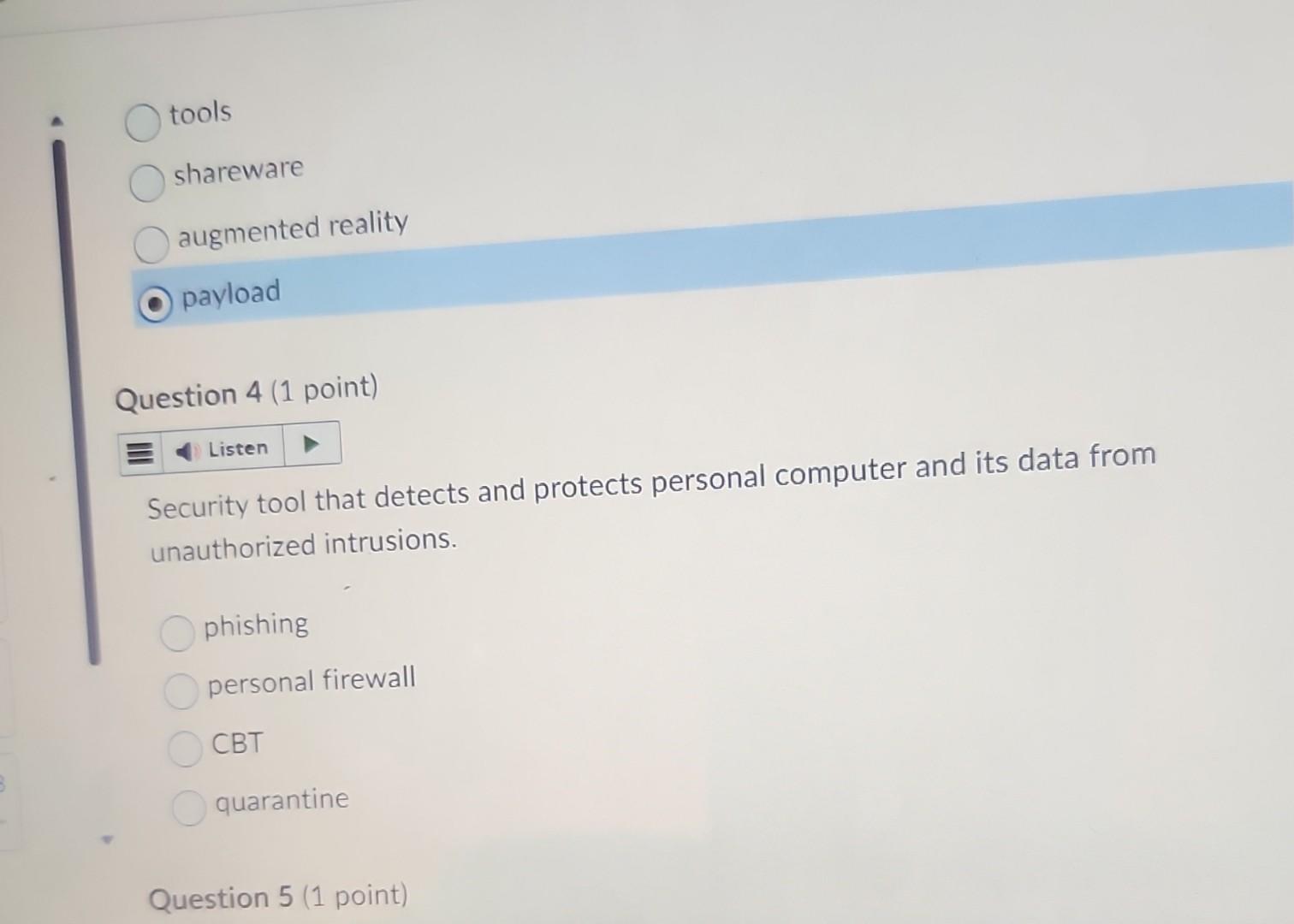 Solved Security tool that detects and protects personal | Chegg.com