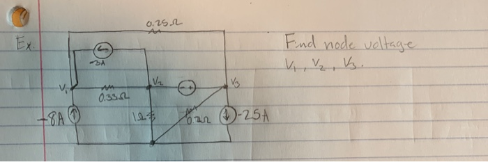 Solved Find the node voltages using nodal analysis.The | Chegg.com