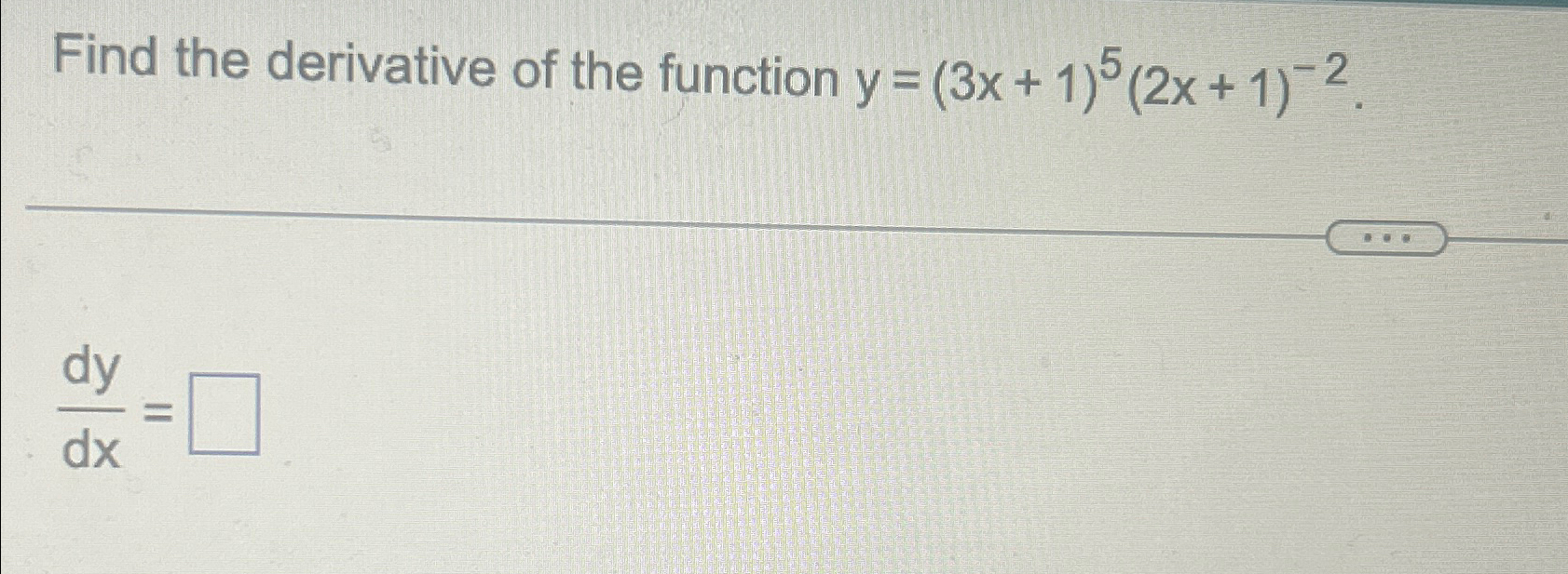 Solved Find the derivative of the function | Chegg.com