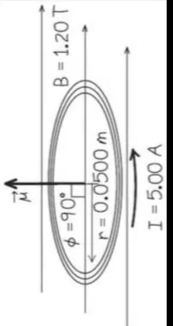 Solved A.) A circular coil 0.0500 m in radius, with 30 turns | Chegg.com
