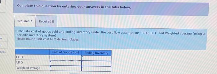 Solved Problem 5-34 (Algo) Cost flow assumptions-FIFO, LIFO, | Chegg.com