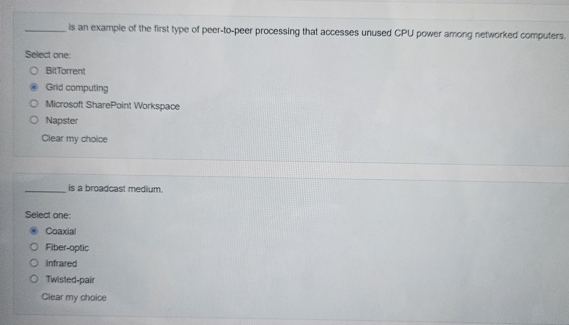 Solved is an example of the first type of peer-to-peer | Chegg.com