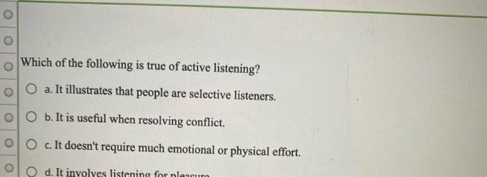 Solved In a document, enumerated or bulleted lists: O a | Chegg.com