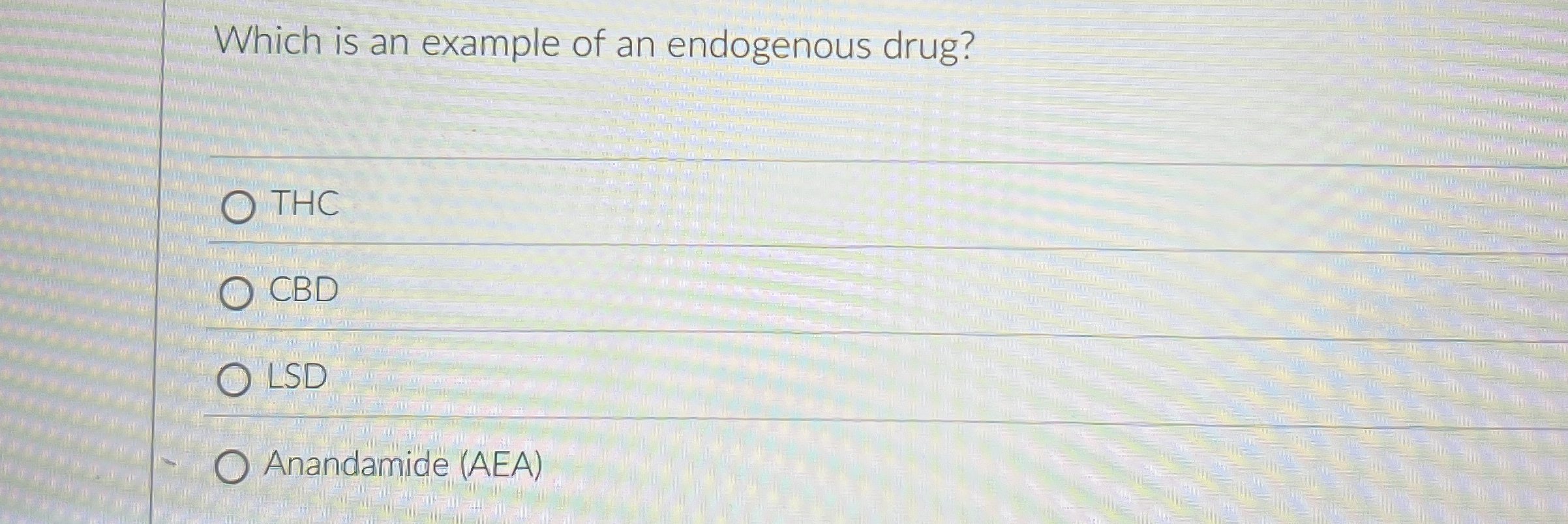 Solved Which is an example of an endogenous | Chegg.com