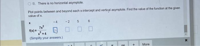 Solved Plot points between and beyond each x-intercept and | Chegg.com