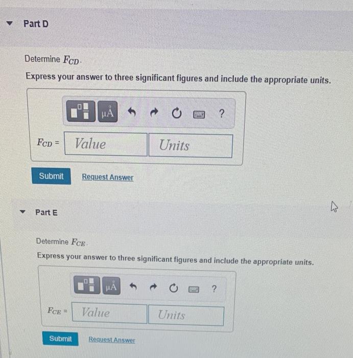 Solved Determine the force in each cord for equilibrium of | Chegg.com