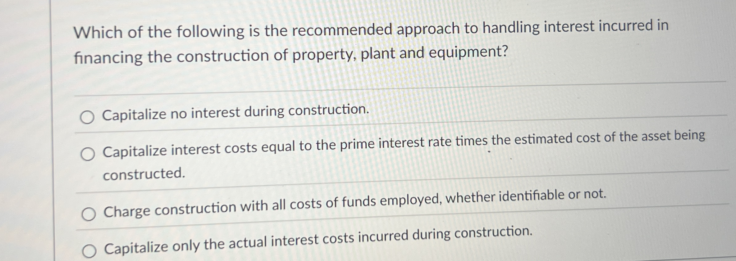 Solved Which of the following is the recommended approach to | Chegg.com