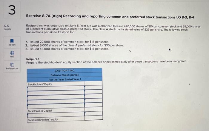 Solved Exercise 8-14A (Algo) Effect of cash dividends on | Chegg.com