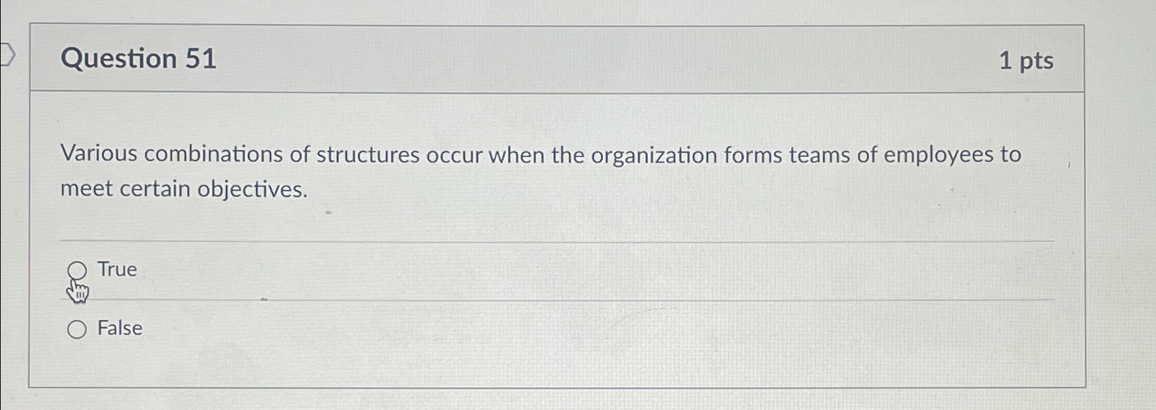 Solved Question 511ptsVarious combinations of structures | Chegg.com