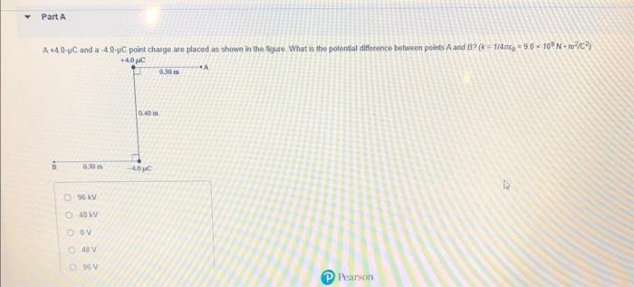 Solved A+4.04C and a −4.0−μC point chatge are placed as | Chegg.com