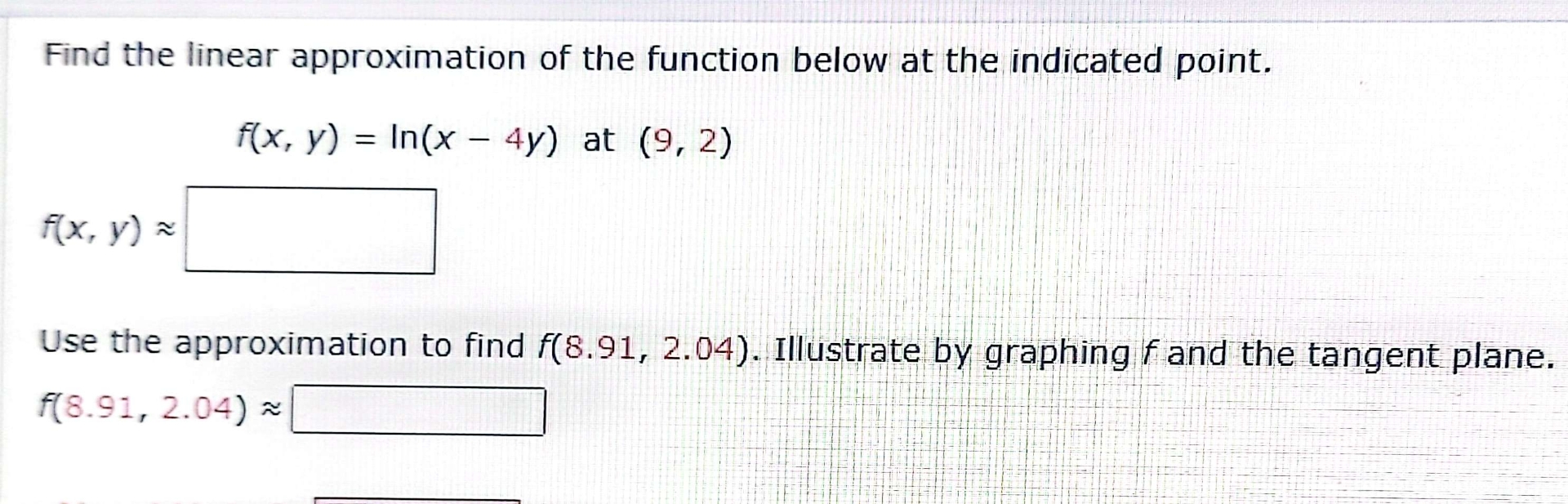 Solved Find the linear approximation of the function below | Chegg.com