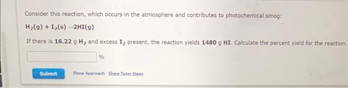 Solved Consider this reaction, which occurs in the | Chegg.com