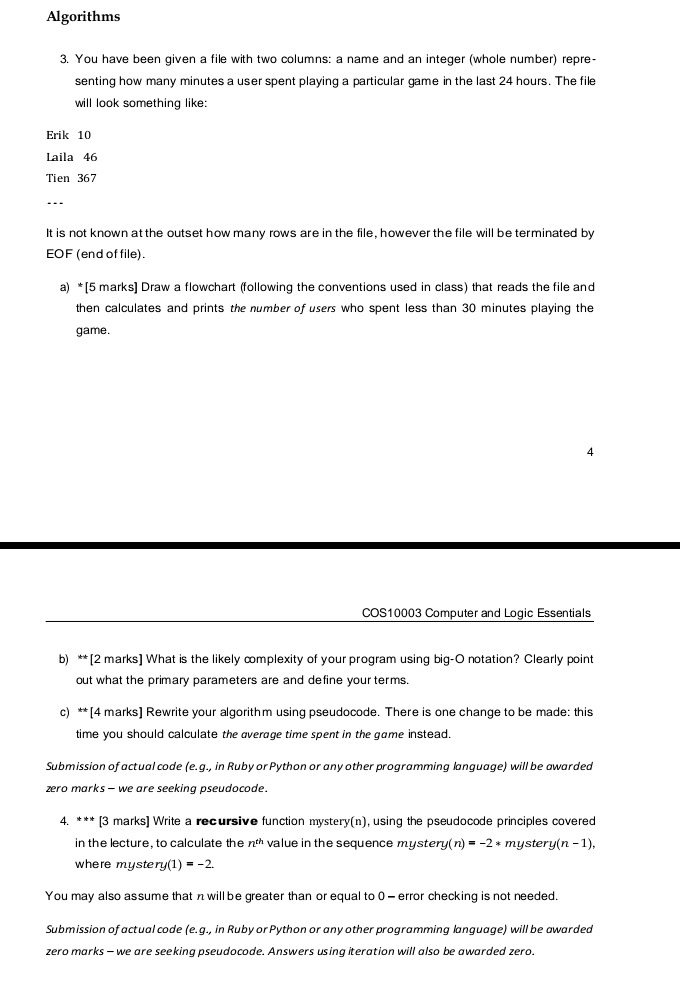 Solved Give me right answer for Question 4: there are two | Chegg.com