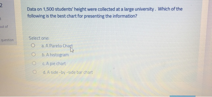 Solved 2 Data on 1,500 students' height were collected at a | Chegg.com