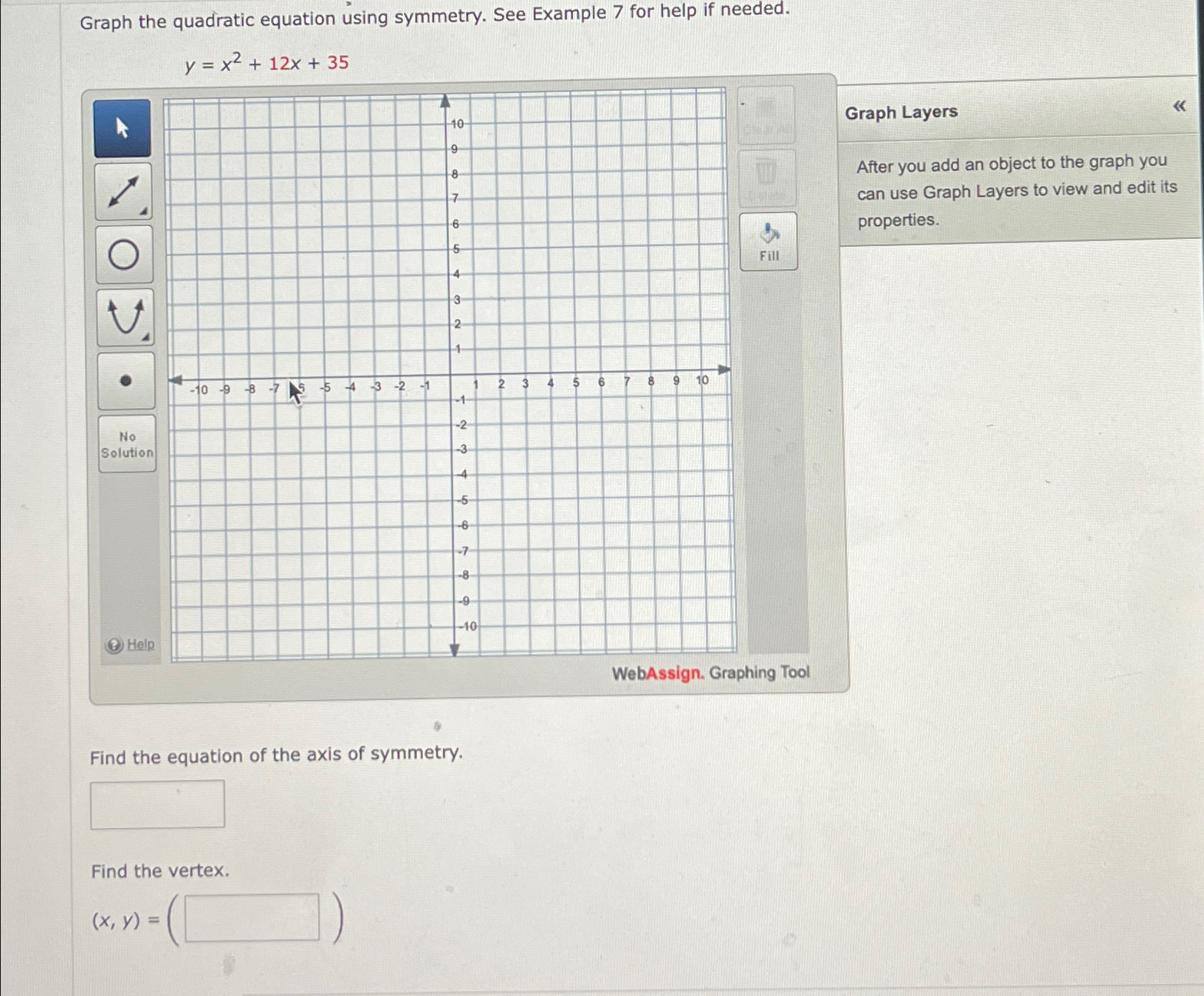Solved Graph the quadratic equation using symmetry. See | Chegg.com