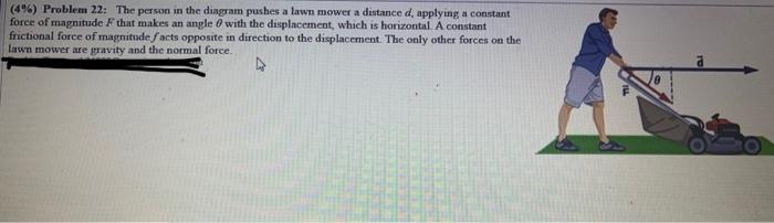 Solved (4\%) Problem 22: The person in the diagram pushes a | Chegg.com