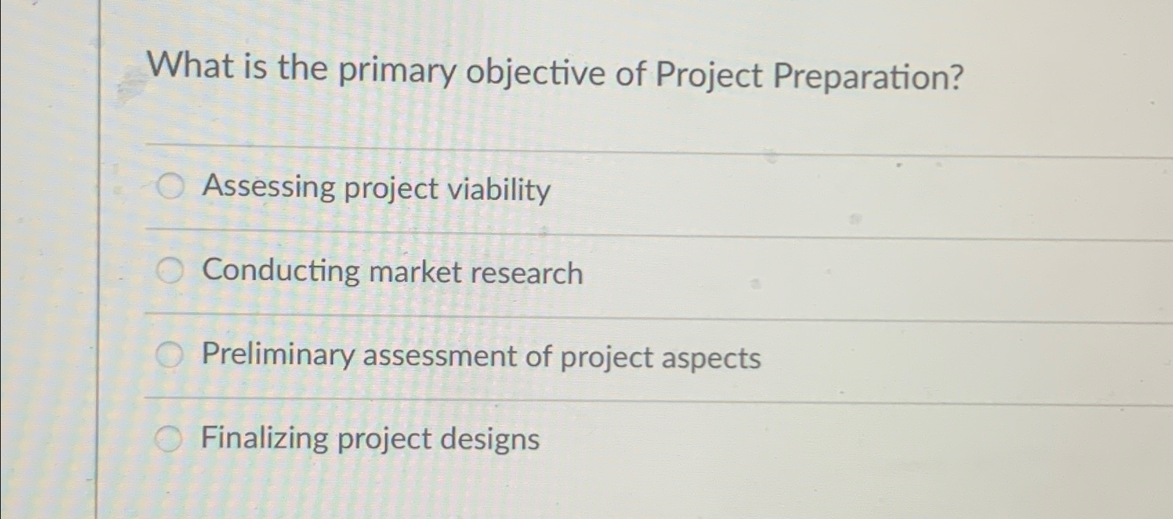 Solved What is the primary objective of Project | Chegg.com