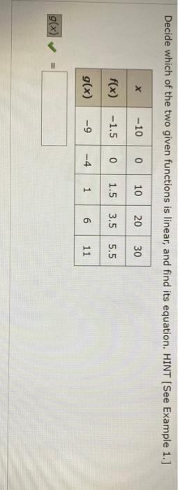 Solved Decide which of the two given functions is linear, | Chegg.com