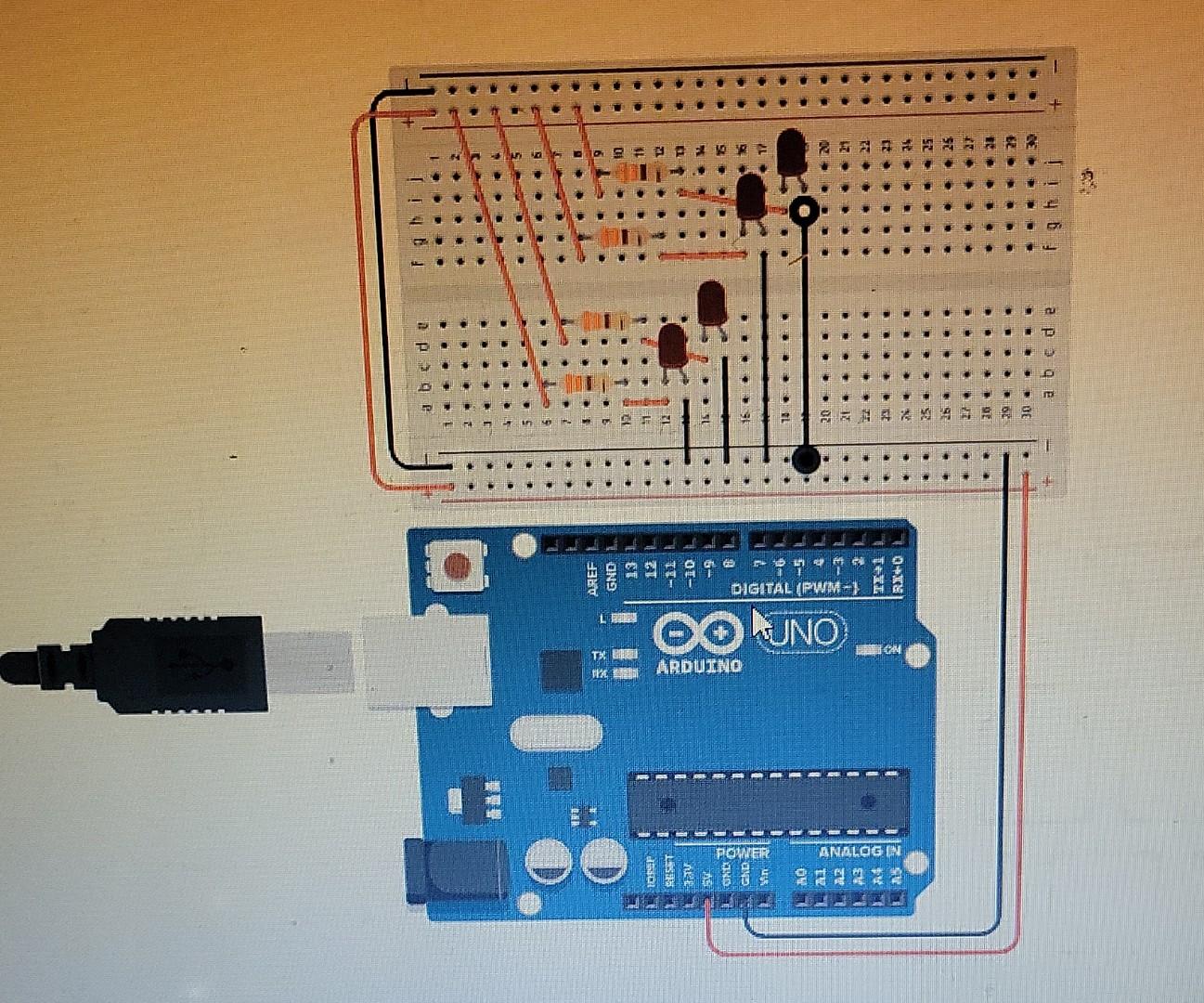 Solved 220 0 N+5 w w N+4 N+3 N+2 LED Arduino UNO 以早早子 | Chegg.com