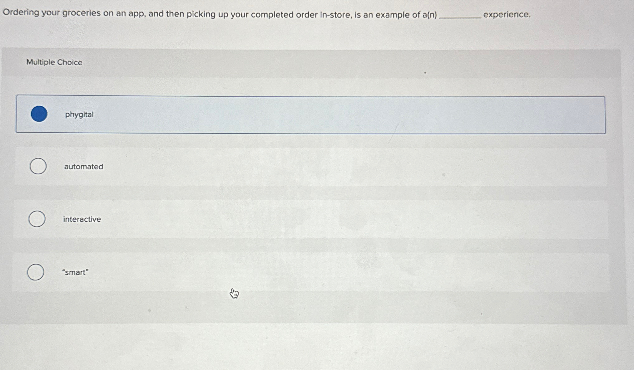 Solved Ordering your groceries on an app, and then picking | Chegg.com