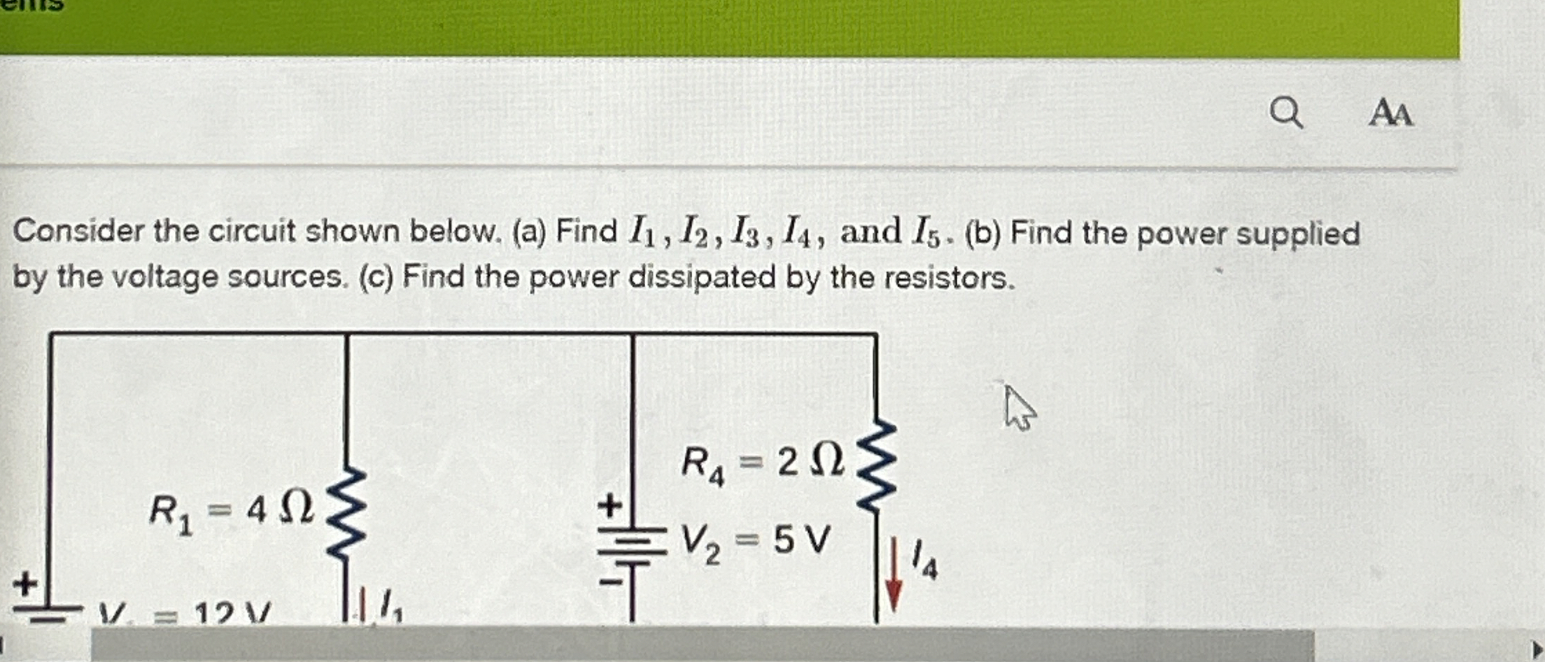 Consider the circuit shown below. (a) ﻿Find | Chegg.com