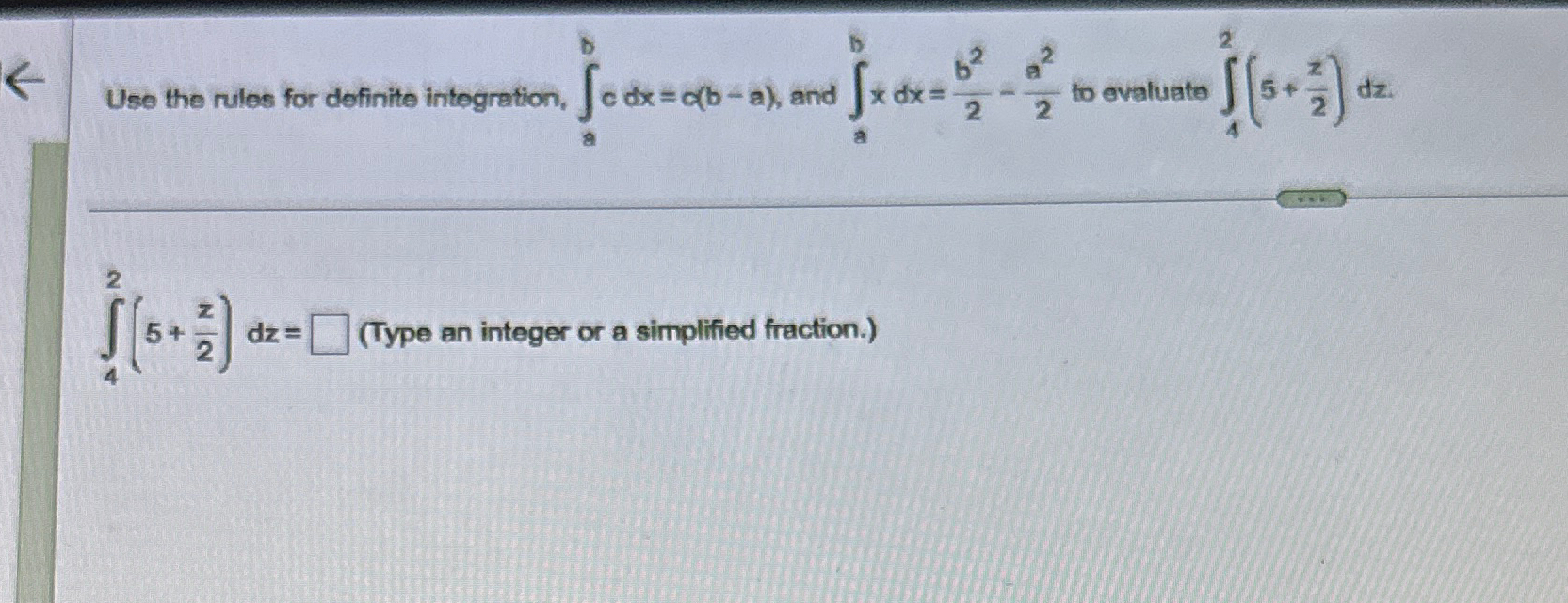Solved Use the rules for definite integration, | Chegg.com