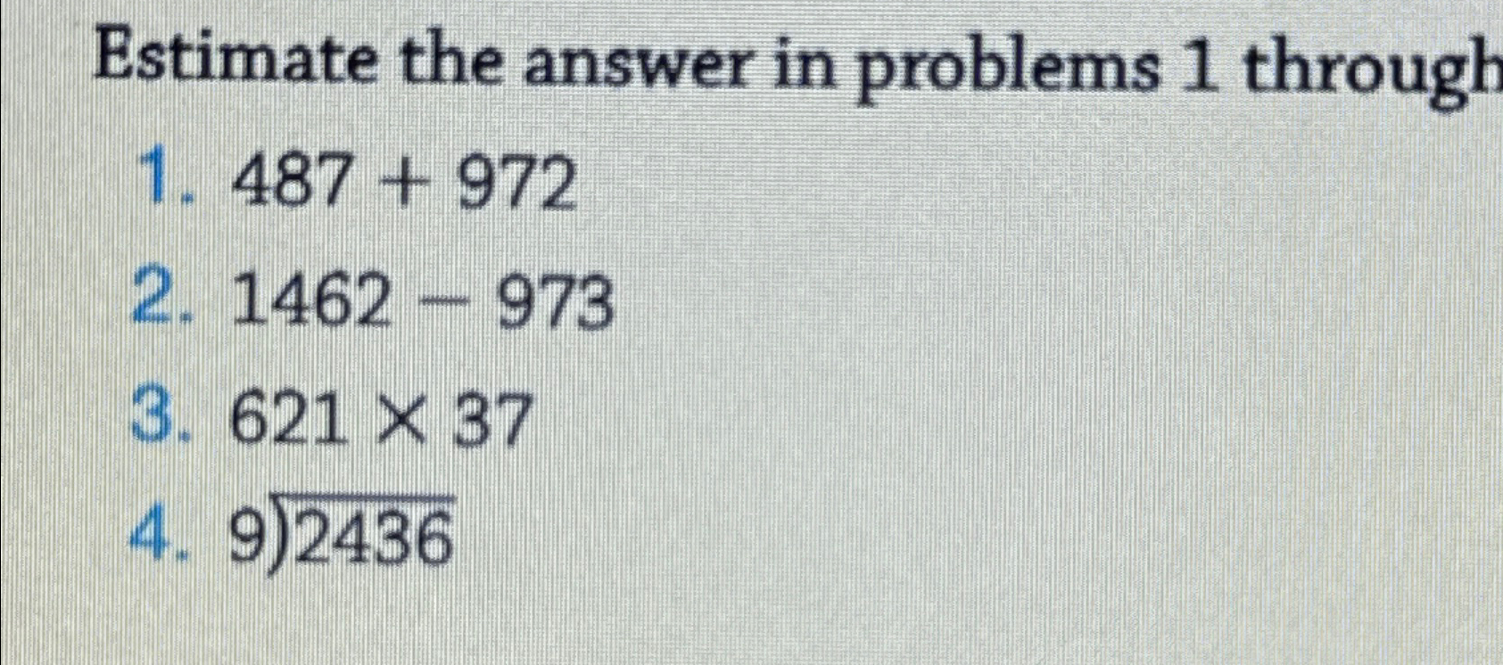 Solved Estimate the answer (24369) | Chegg.com
