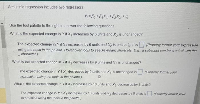 Solved A multiple regression includes two regressors: | Chegg.com