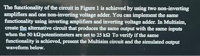 Solved The functionality of the circuit in Figure 1 is | Chegg.com