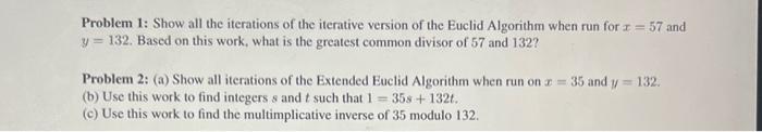 Solved Problem 1: Show all the iterations of the iterative | Chegg.com