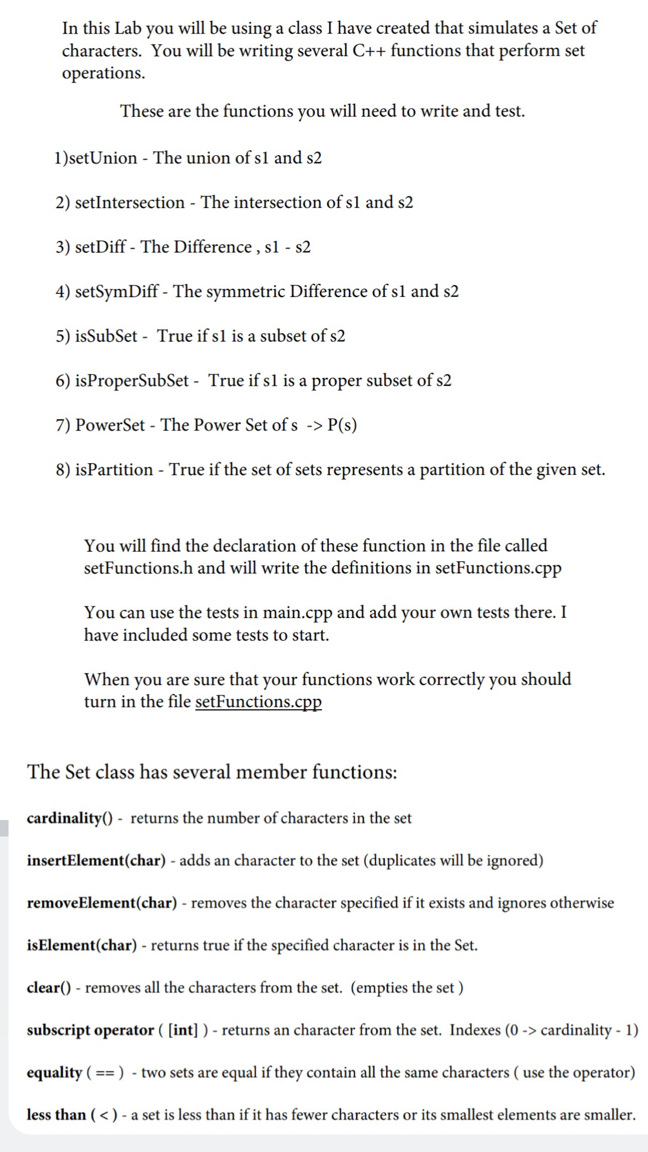 Solved Help me in C++ ﻿PleaseIn this Lab you will be using a | Chegg.com