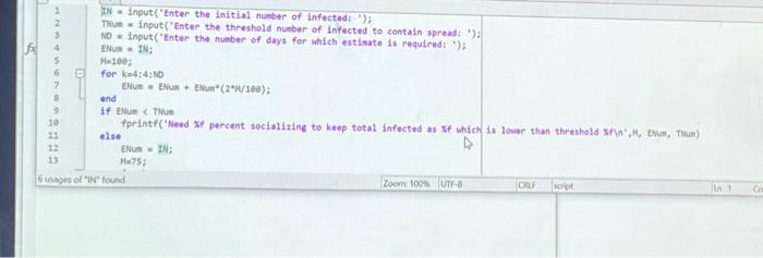 Solved please complete the answer for question 4 IN MATLAB. | Chegg.com