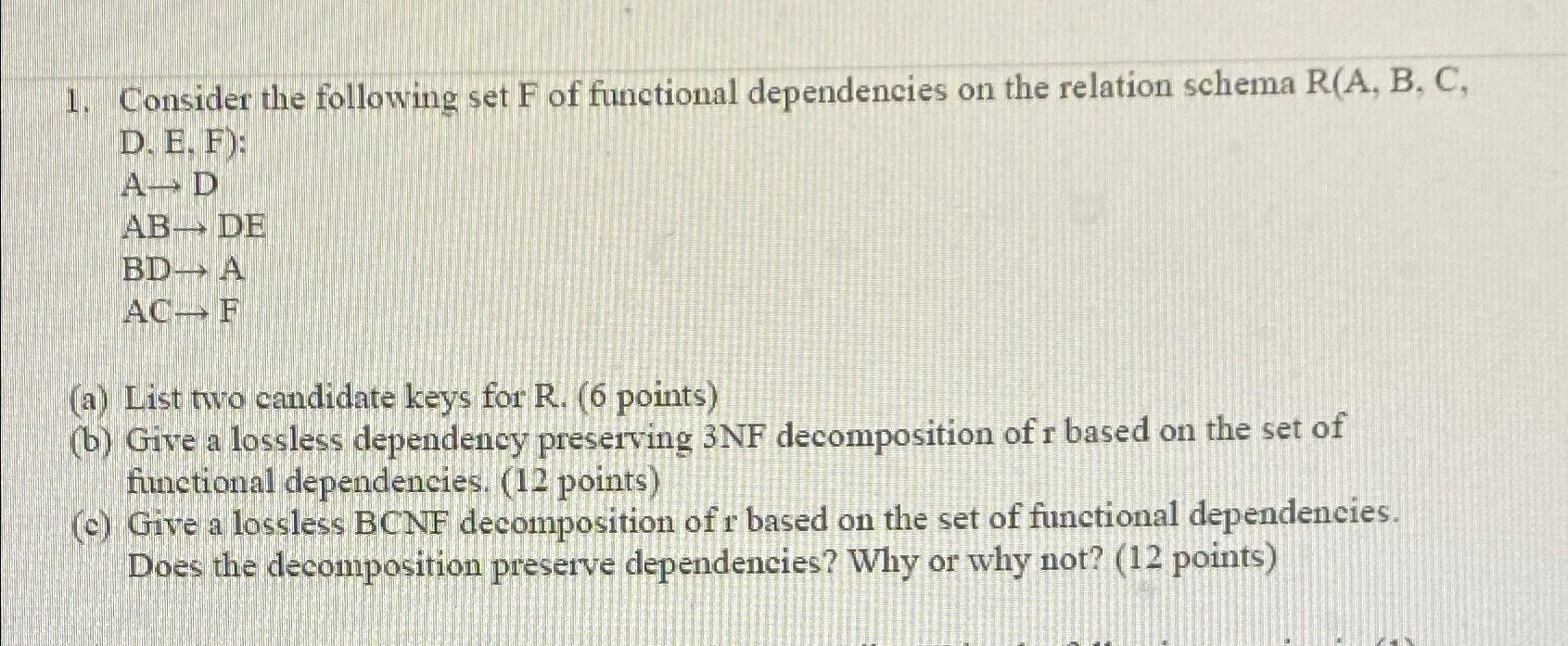 Solved Consider the following set F ﻿of functional | Chegg.com