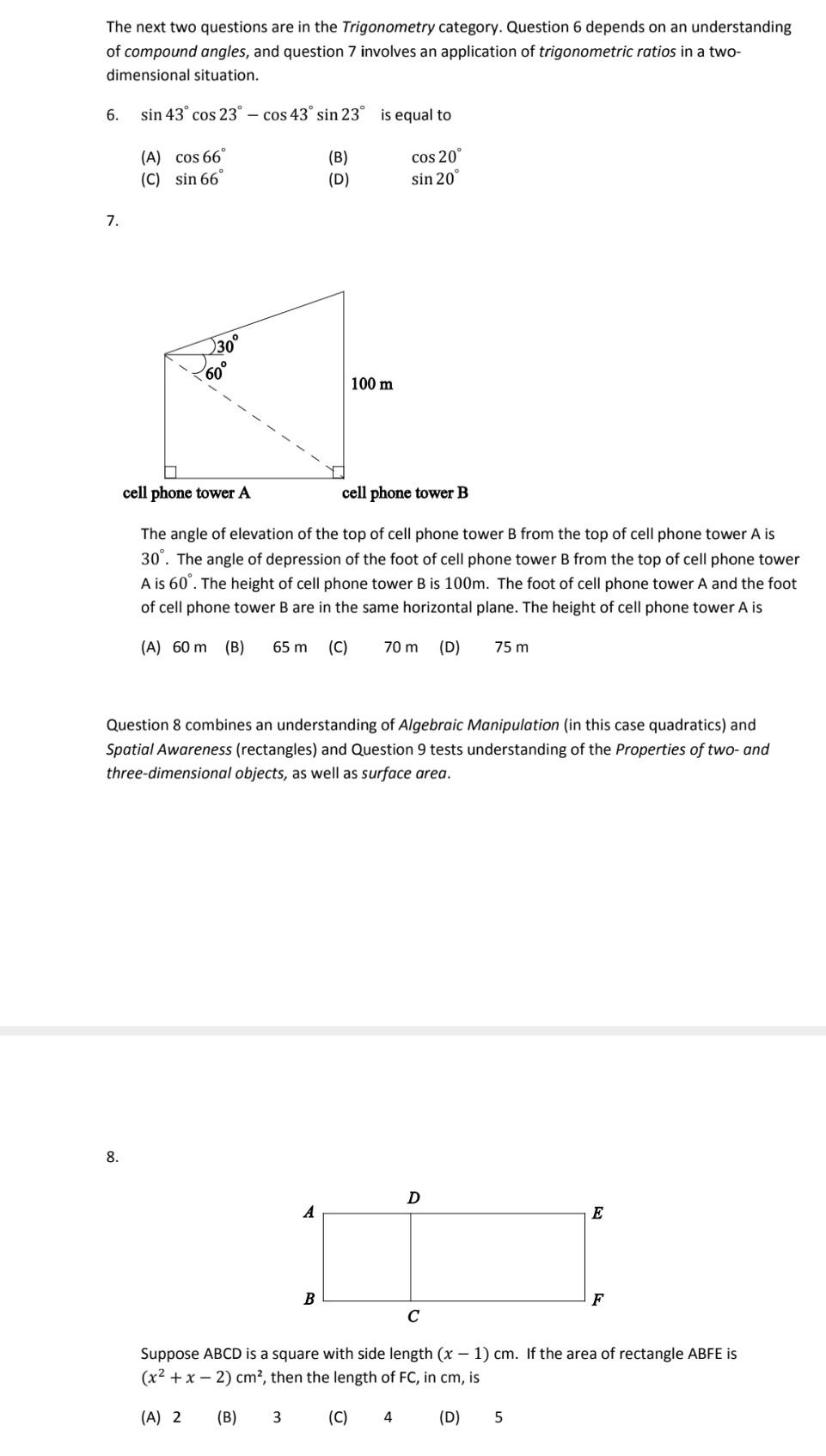 Solved The next two questions are in the Trigonometry | Chegg.com